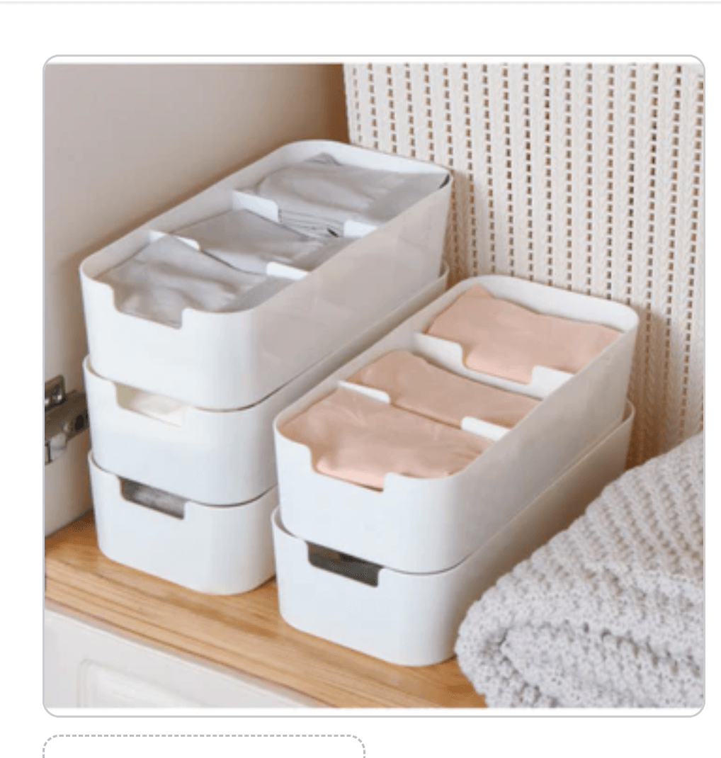 Pack de 3 Cajas Organizadoras con 3 Divisiones - Real Plaza