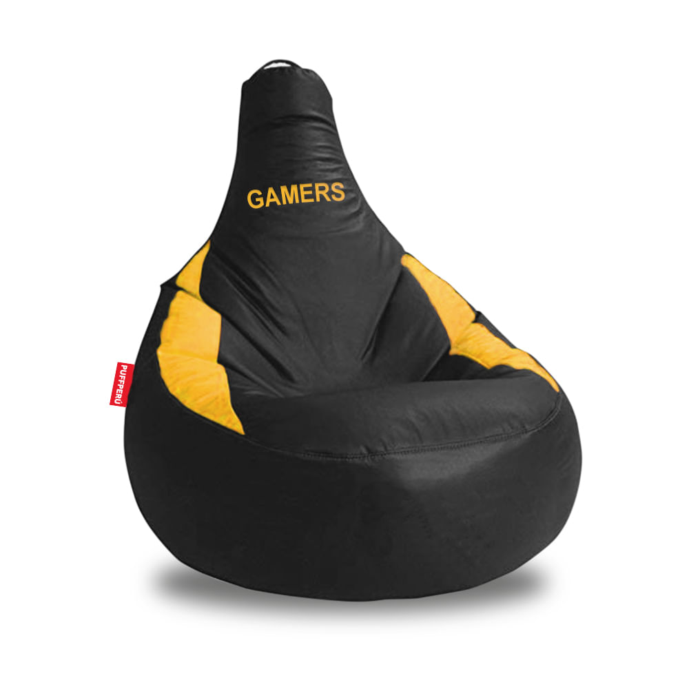 Puff Gamers PuffPeru XL Negro y Amarillo - Real Plaza