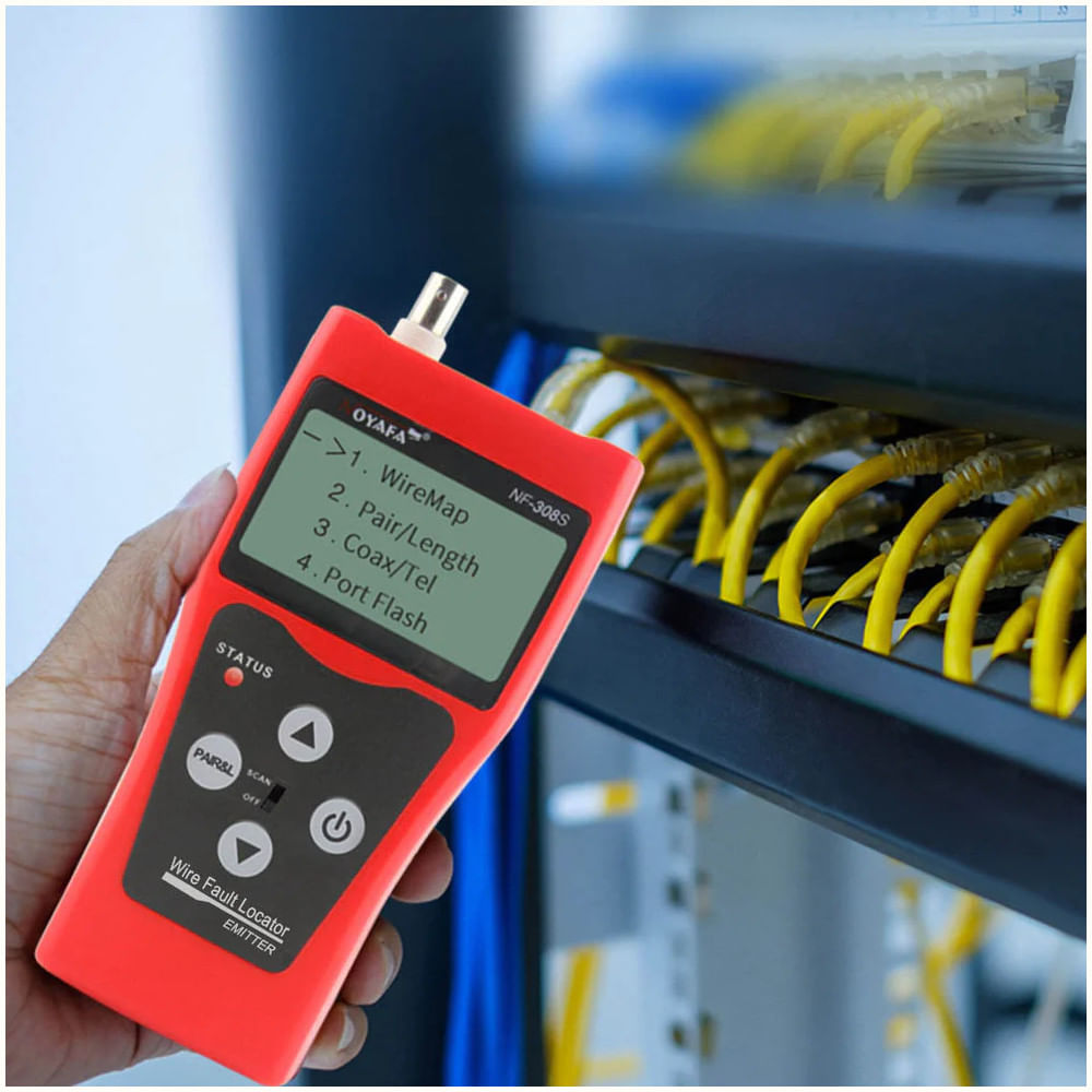 Noyafa NF-308S Testeador Cable De Red, Medidor de longitud de cable con ...
