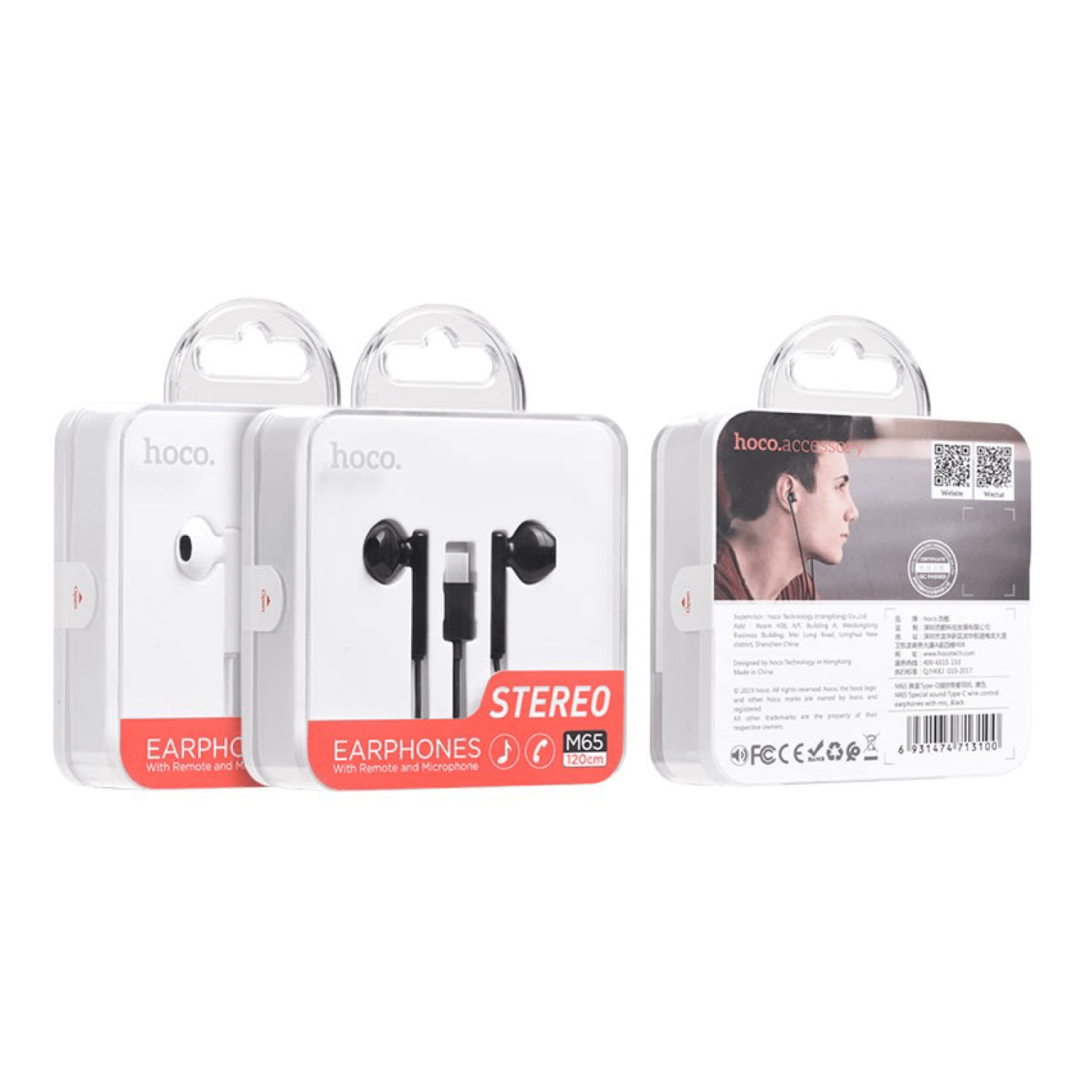 Audífonos Tipo C Con Control Remoto Y Micrófono M65 Stereo Hoco - Real ...