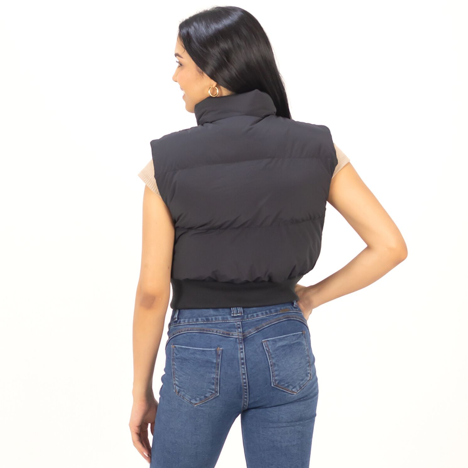 Chaleco Mujer Parada111 Hana Negro - Real Plaza