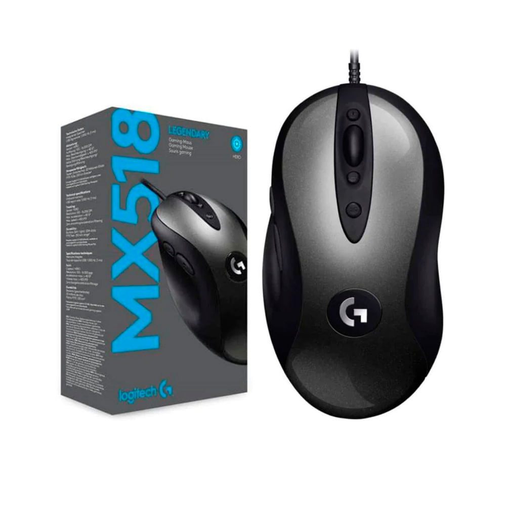 Mouse Logitech G Mx518 Legendary Hero Negro Original y Garantia - Real ...