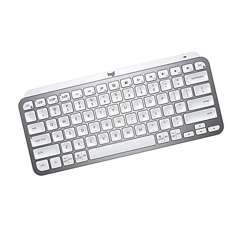 Teclado Logitech Mx Keys Mini Bluetooth Iluminado Pale Grey - Real Plaza