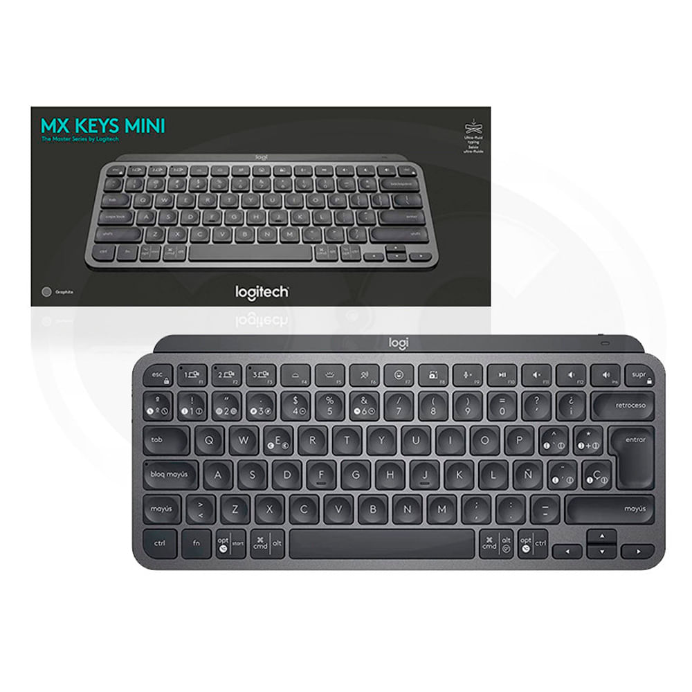 Teclado Logitech Mx Keys Mini Bluetooth Iluminado Graphite - Real Plaza