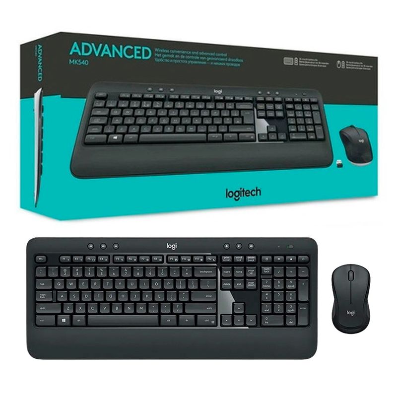 Teclado Y Mouse Logitech Mk540 Inalambrico Negro Original - Real Plaza