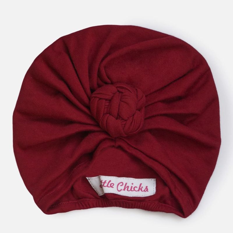 Turbante Gorro Little Chicks Para Bebés Y Niñas De Algodón Diseño Moño