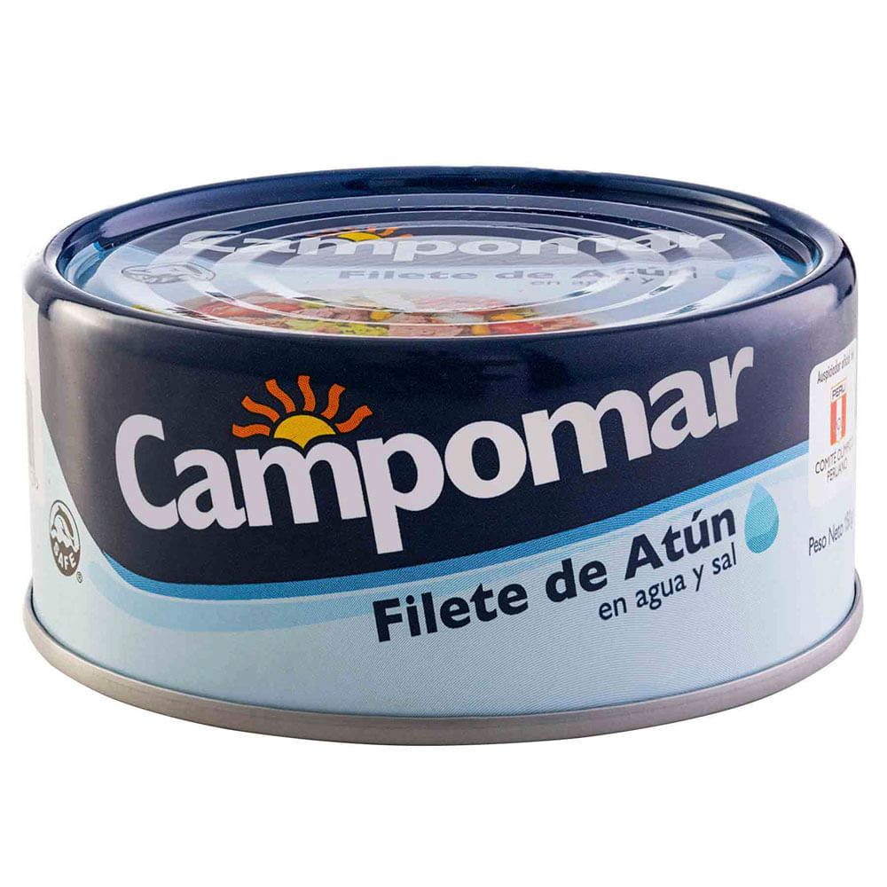 Filete de Atún en Agua CAMPOMAR Lata 150g - Real Plaza