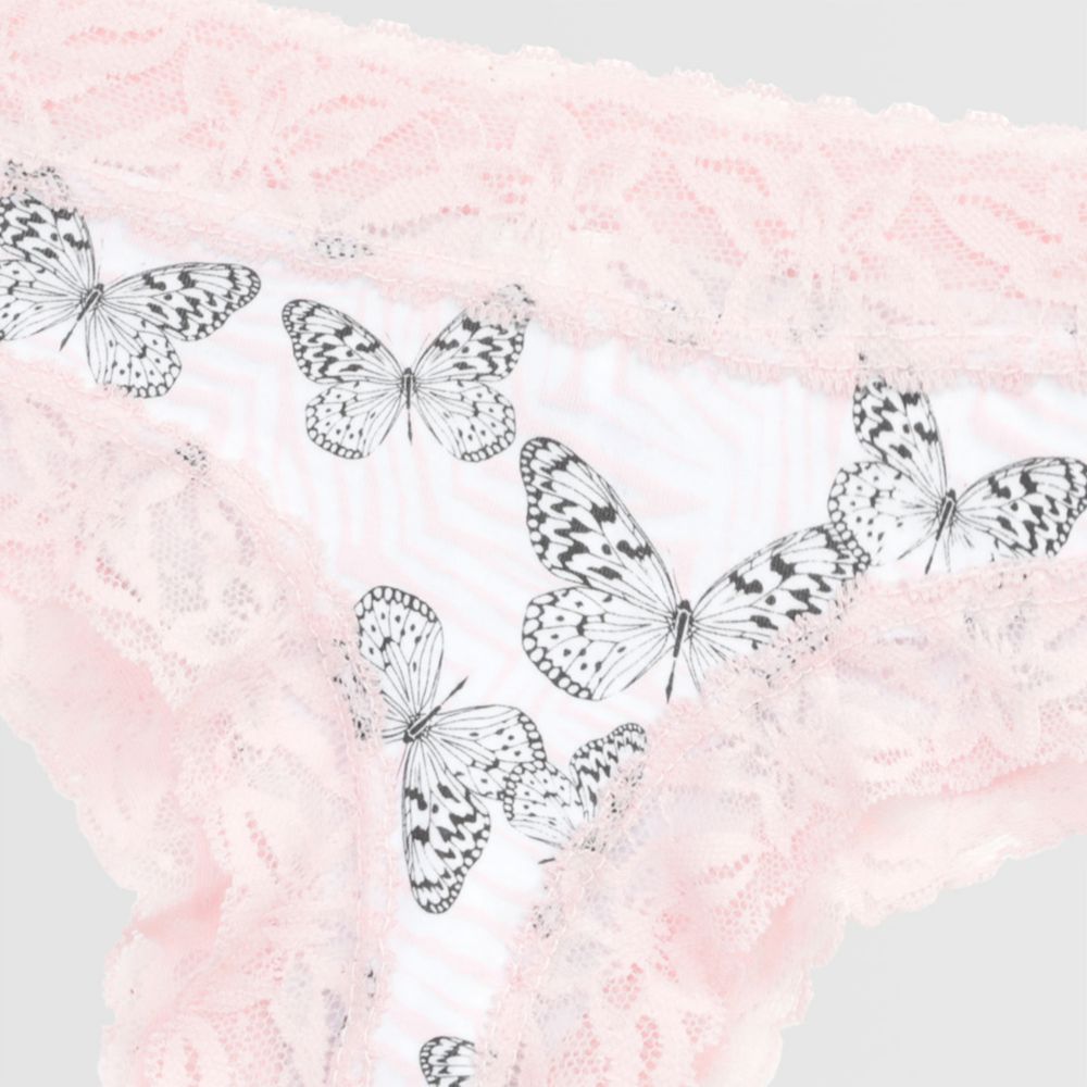 Calzón Cheeky Hypnotic Hueso Print Butterfly - Real Plaza
