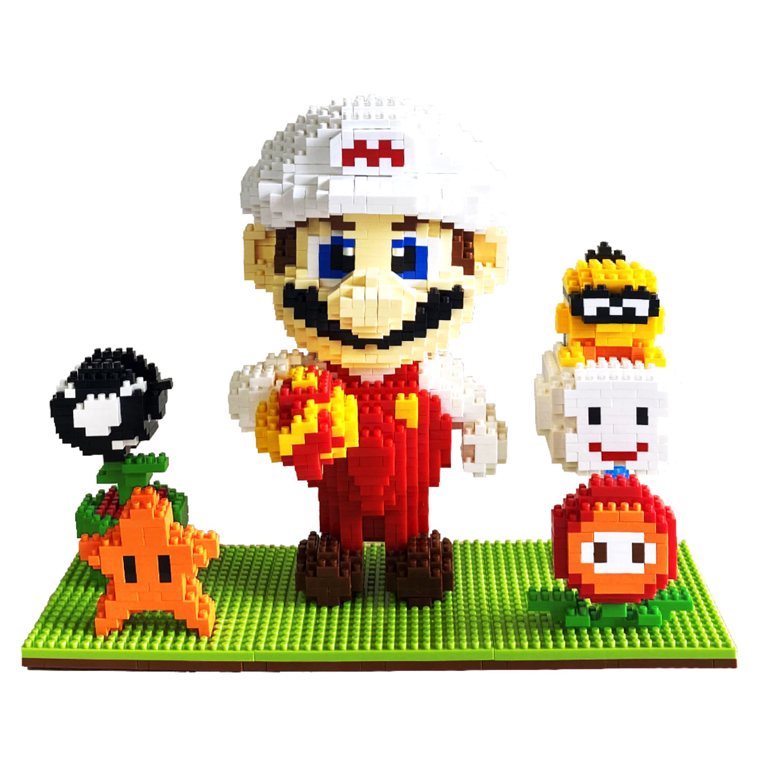 Mario Fuego Deluxe Armable Mediano Completo - Real Plaza