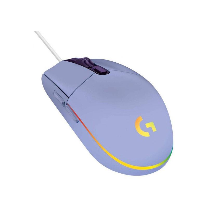 Mouse Gamer Logitech G203 RGB Lightsync 6 botones Violeta - Real Plaza