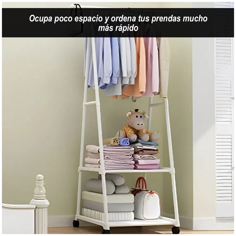 Zapatera Organizadora 4 Niveles con Percheros Blanco + Estante Triangular Multiusos Blanco ...