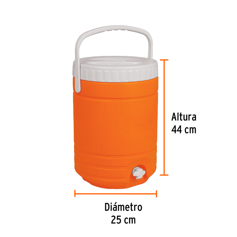 Dispensador Termo Cooler de 18L para bebidas Truper - Real Plaza