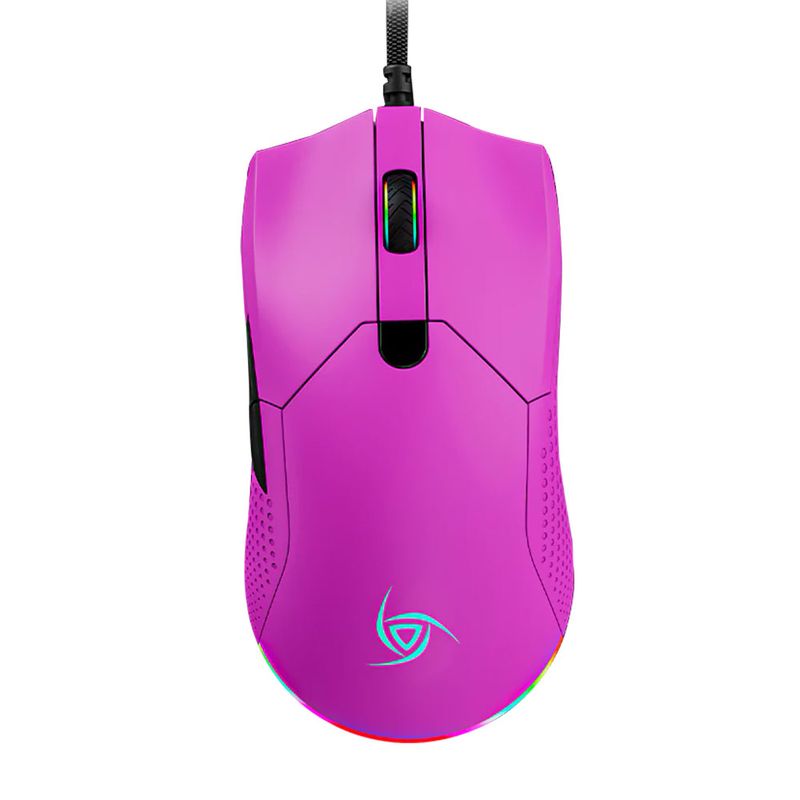 Mouse Gamer VSG Aurora Púrpura Austral Optical 7200 DPI RGB - Real Plaza