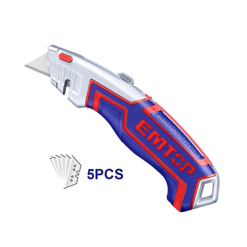 Cutter Emtop ESNKT6118 Mango Ergonómico con 5 Hojas - Real Plaza