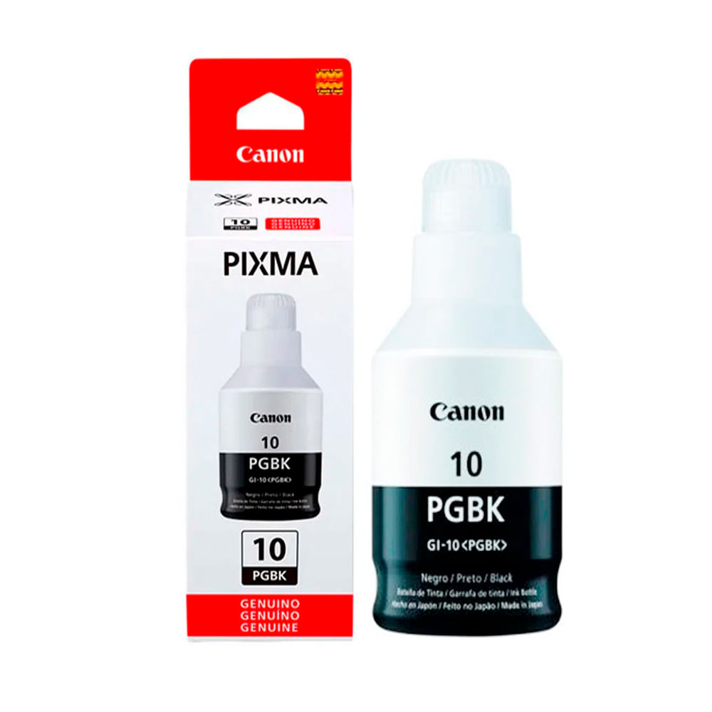 Tinta Canon Gi-10 Pgbk Negro Originalidad Certificada - Real Plaza