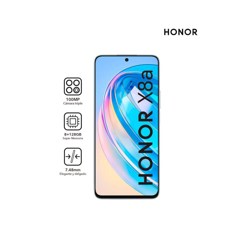 Celular Honor X8A 8GB Ram 128GB Color Silver - Real Plaza