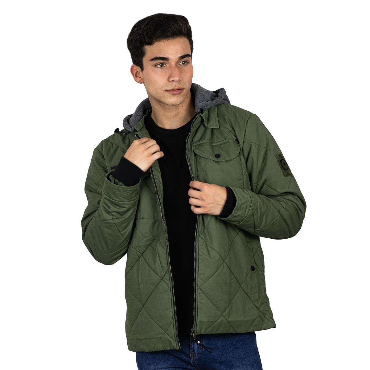 Casaca Hombre Riff&Raff Stormi Verde militar Talla M - Real Plaza
