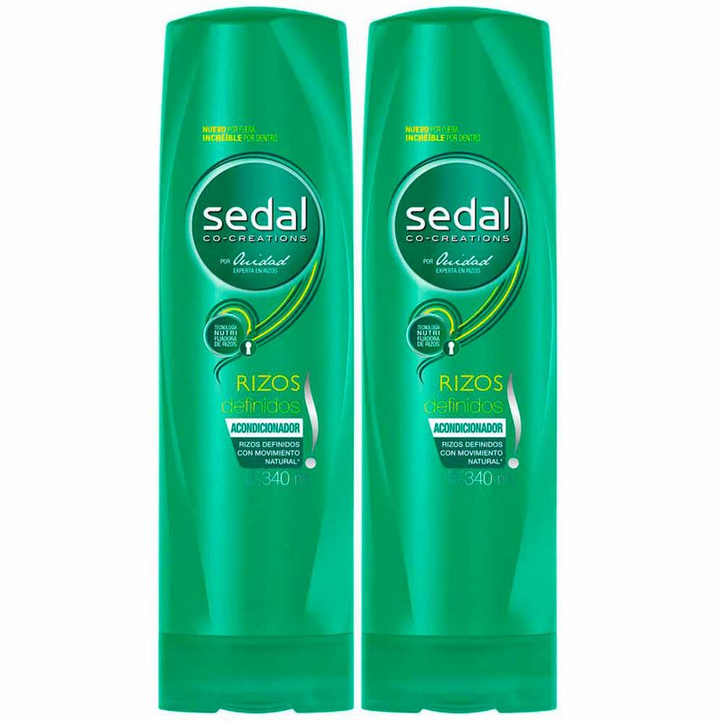 Pack Acondicionador SEDAL Rizos Definidos Frasco 340ml Paquete 2un ...