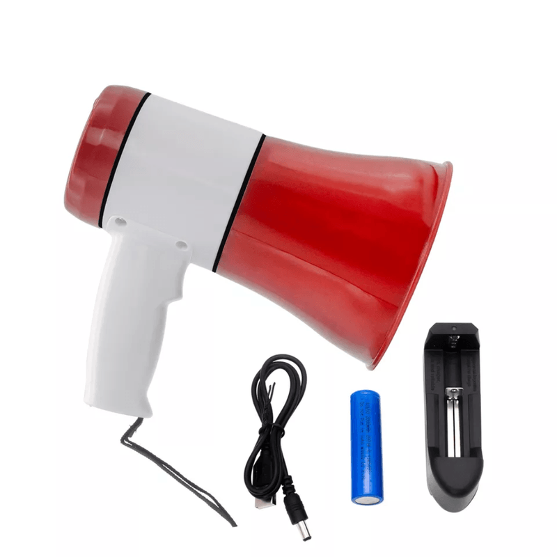 Megafono 35W Recargable Sirena Grabacion de 240 Segundos - Real Plaza