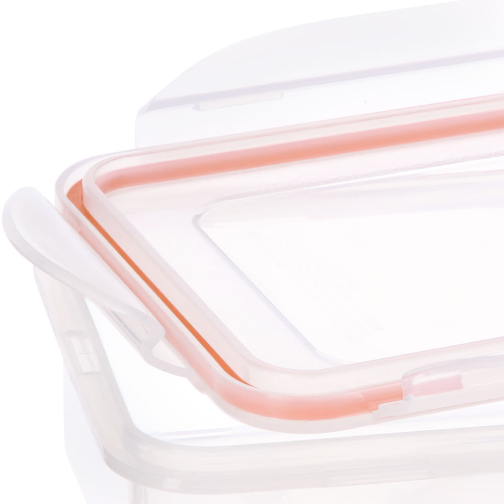 Taper de Alimentos Plástico Rectangular 400 ml. - Real Plaza