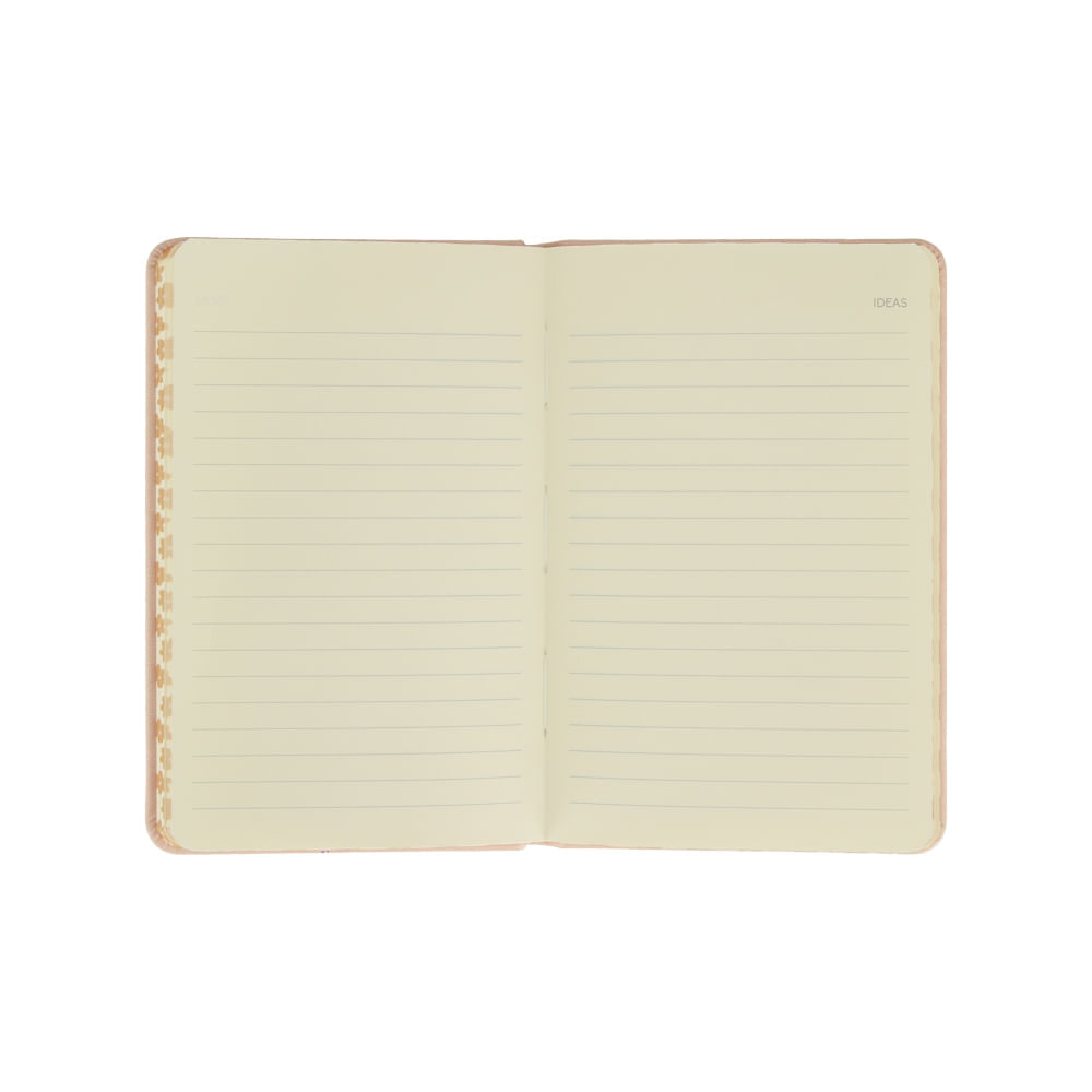 Libreta PU Diseño 80 hojas con Líneas 9,4x14,4 cm - Real Plaza