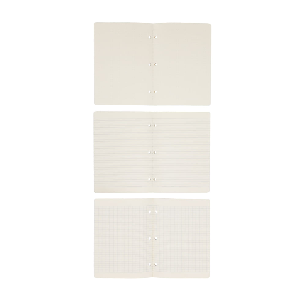 Set 3 Libretas Lineas Puntos y Cuadriculado - Real Plaza