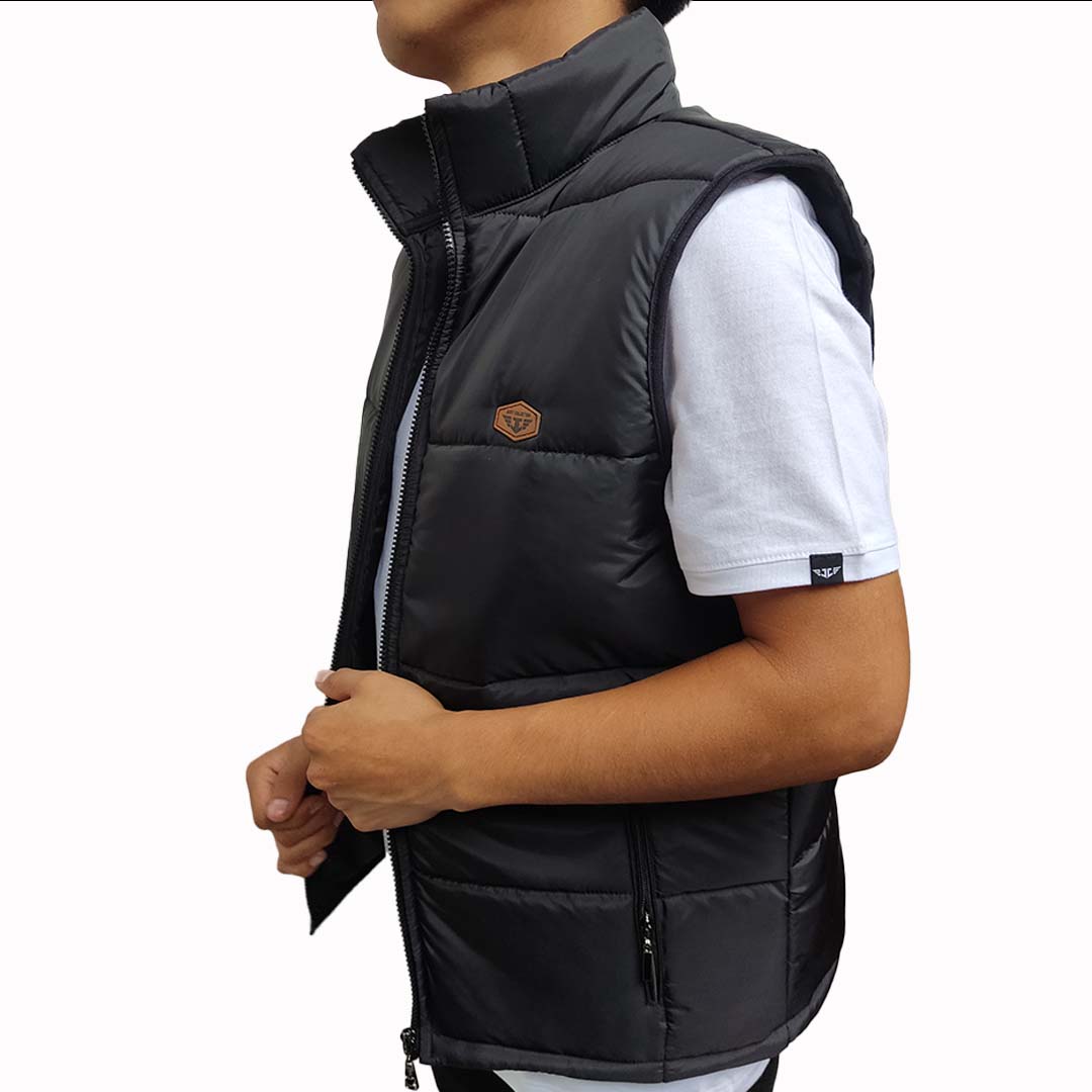 Chaleco Negro Puffer Caballero L - Real Plaza