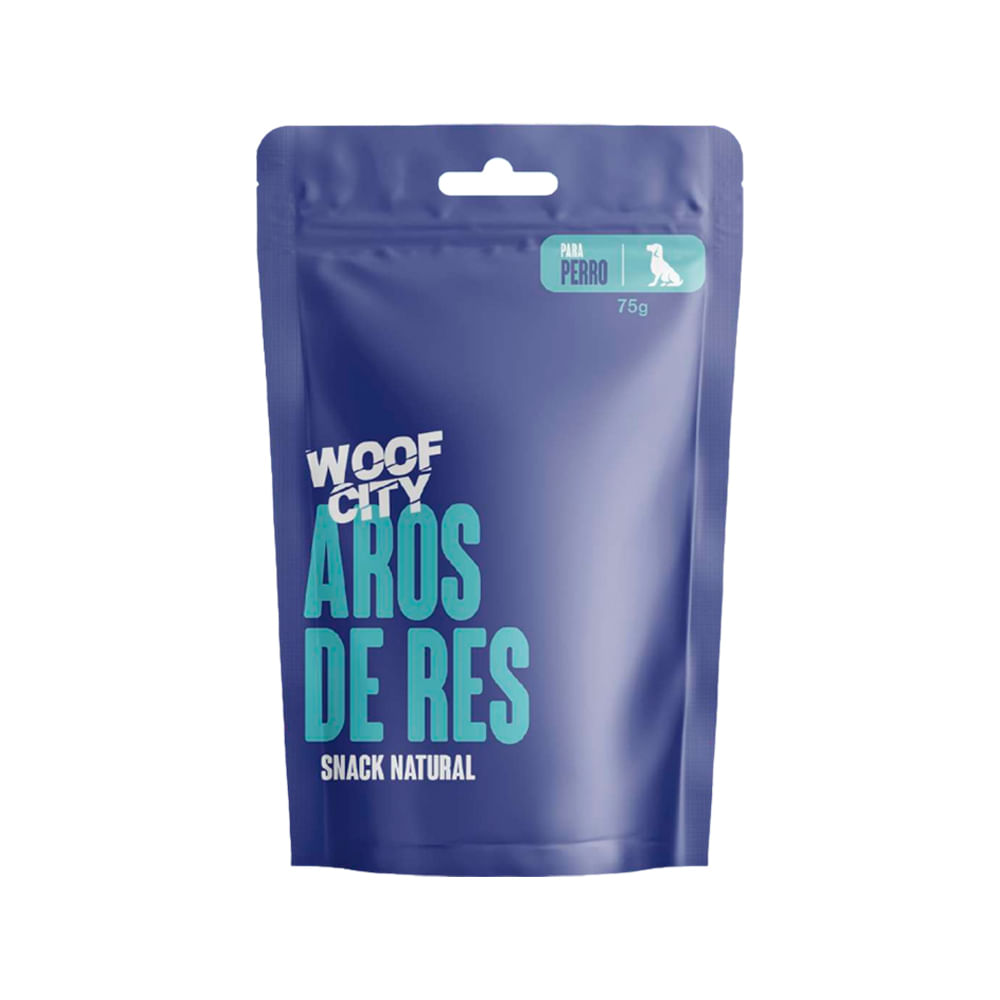 Snack Woof City Aros De Res 75 Gramos - Real Plaza