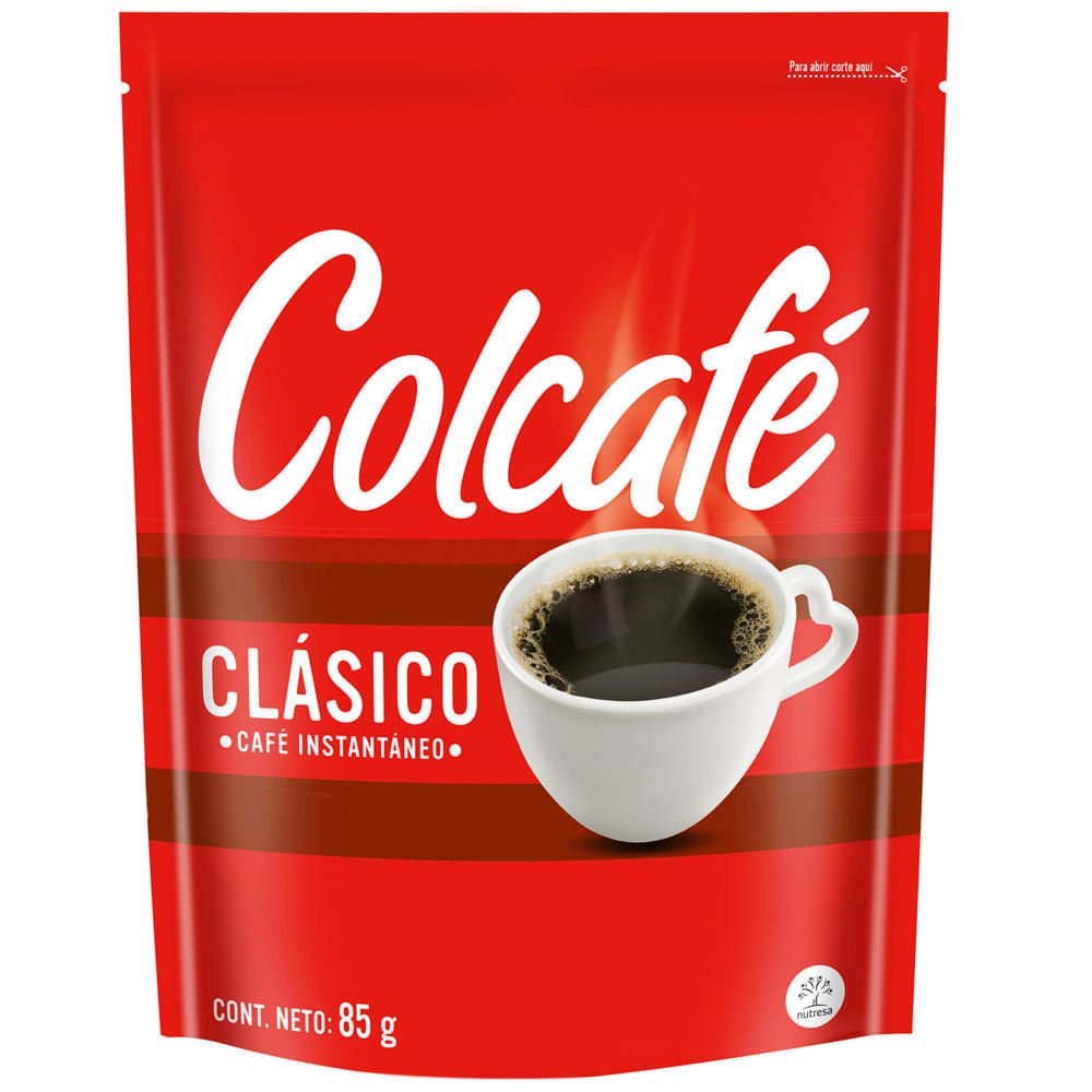 Café Instantáneo Clásico COLCAFE Bolsa 85g - Real Plaza