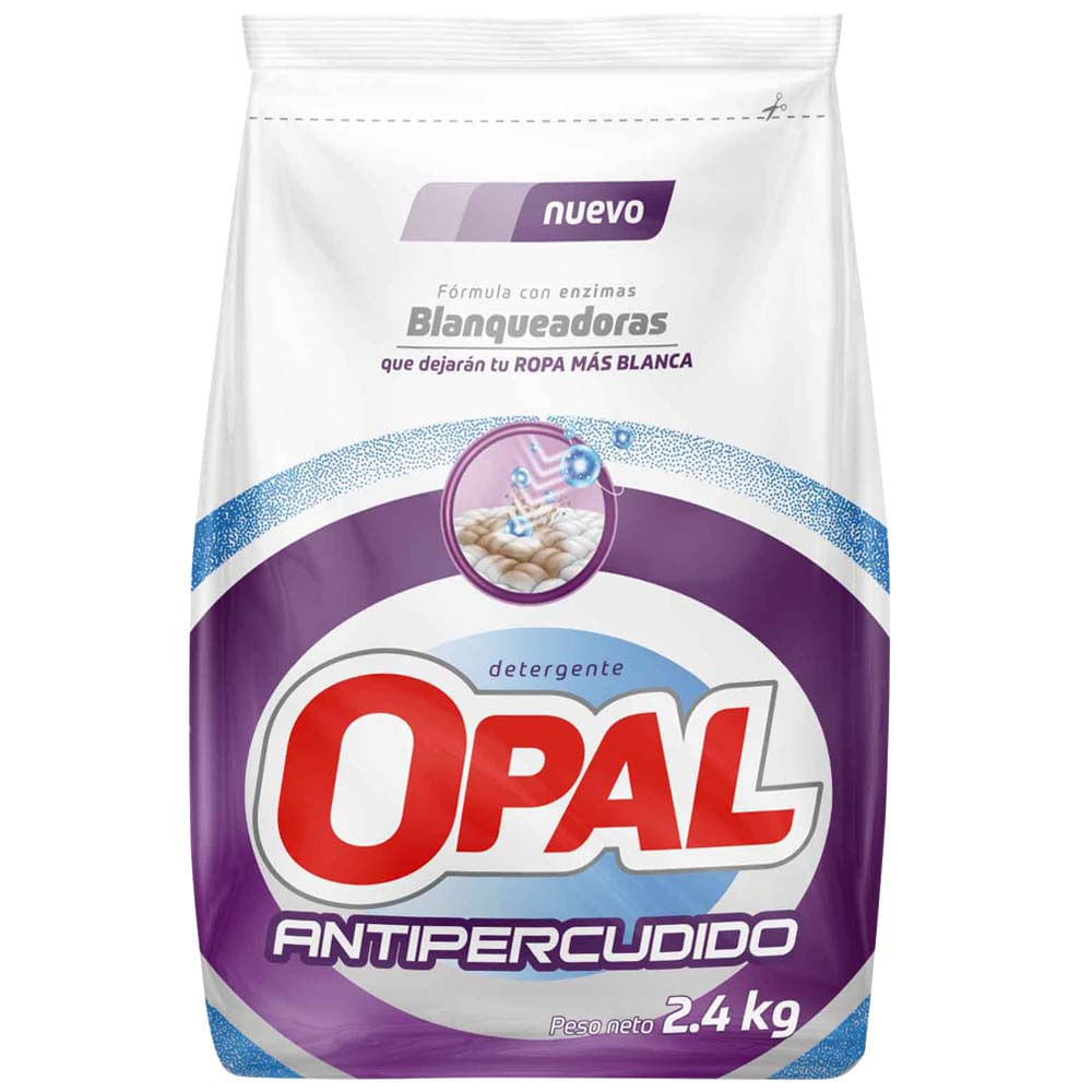 Detergente en Polvo OPAL Antipercudido Bolsa 2.4kg - Real Plaza