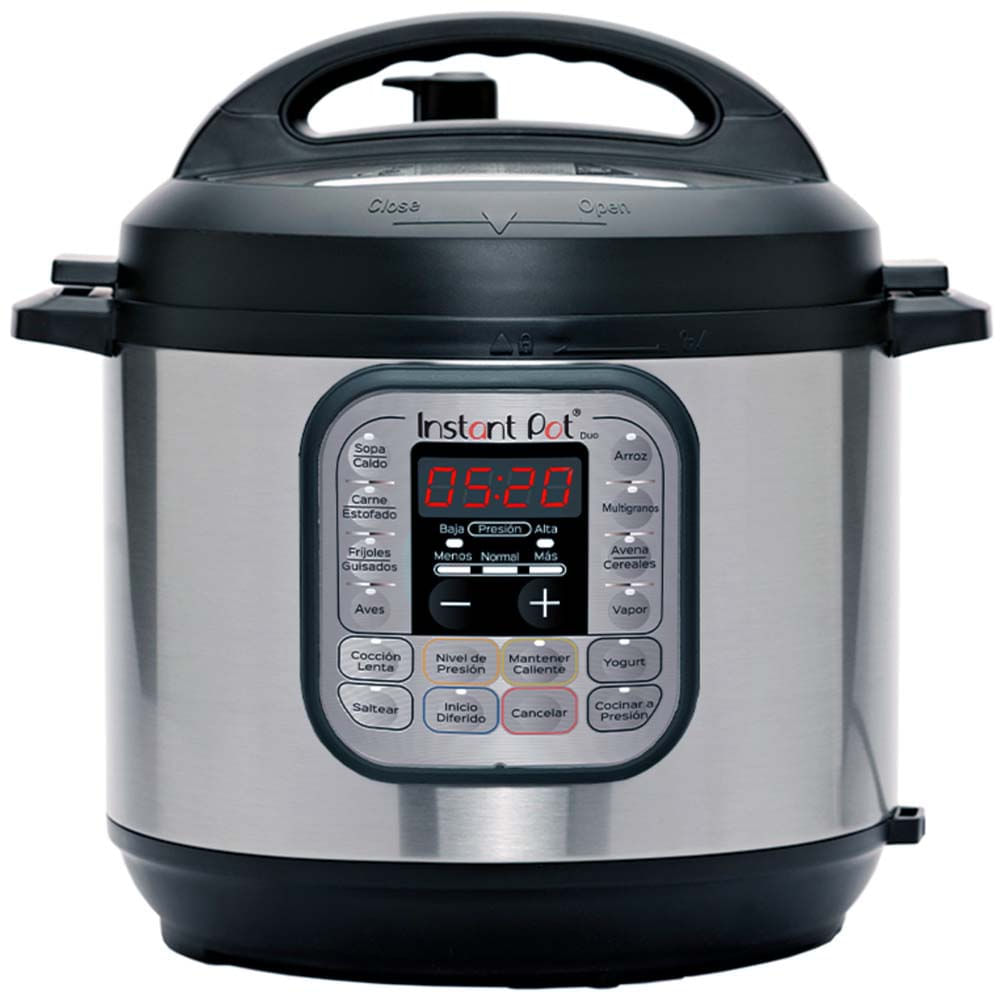 Olla Multifuncional INSTANT POT 8L Duo 80 Gris con Negro - Real Plaza