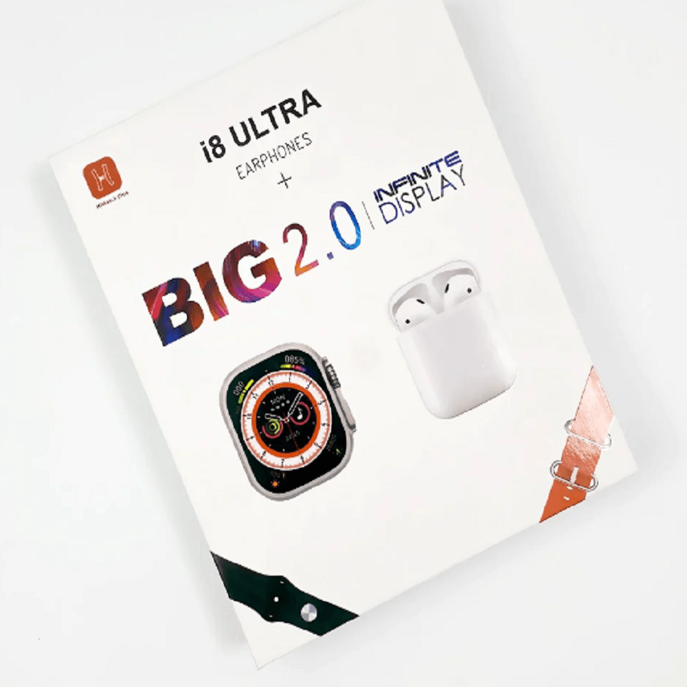 Combo Smart Watch I8 Ultra Infinity Big 2.0 - Real Plaza