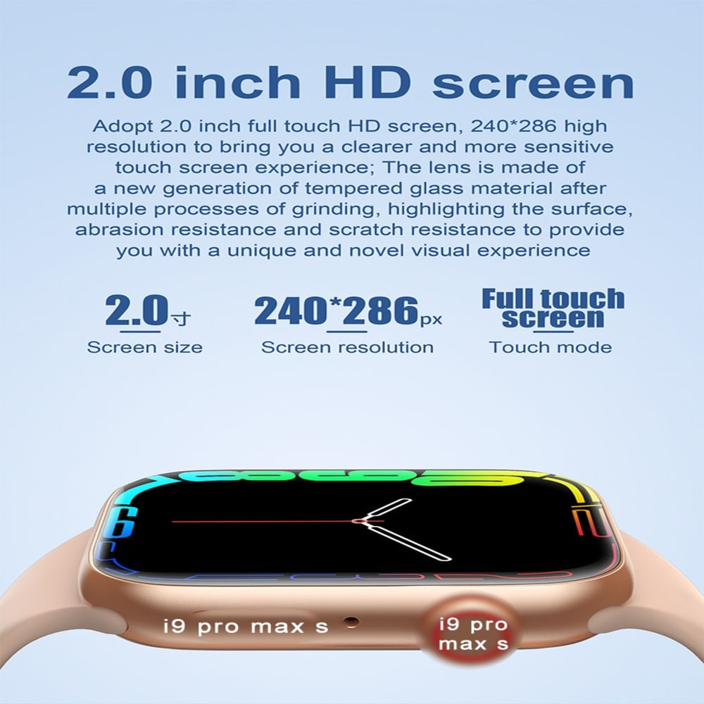 Smartwatch Bluetooth I9 Pro Max Serie 9 Negro y Audífono I13 Pro Negro ...