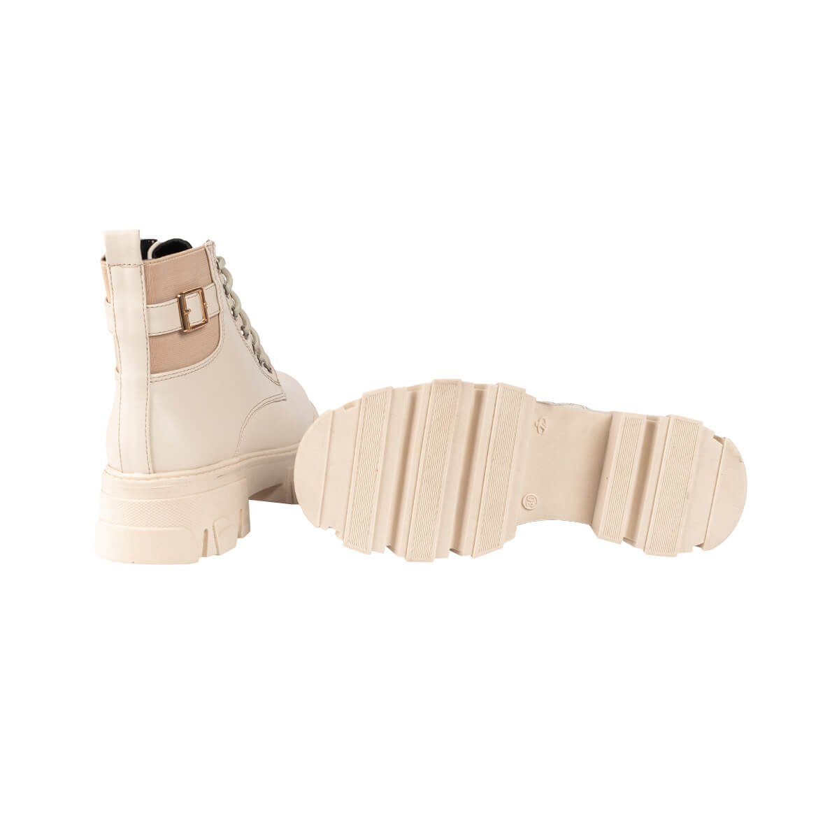 Botines Flavia-03 Crema Talla 39 - Real Plaza