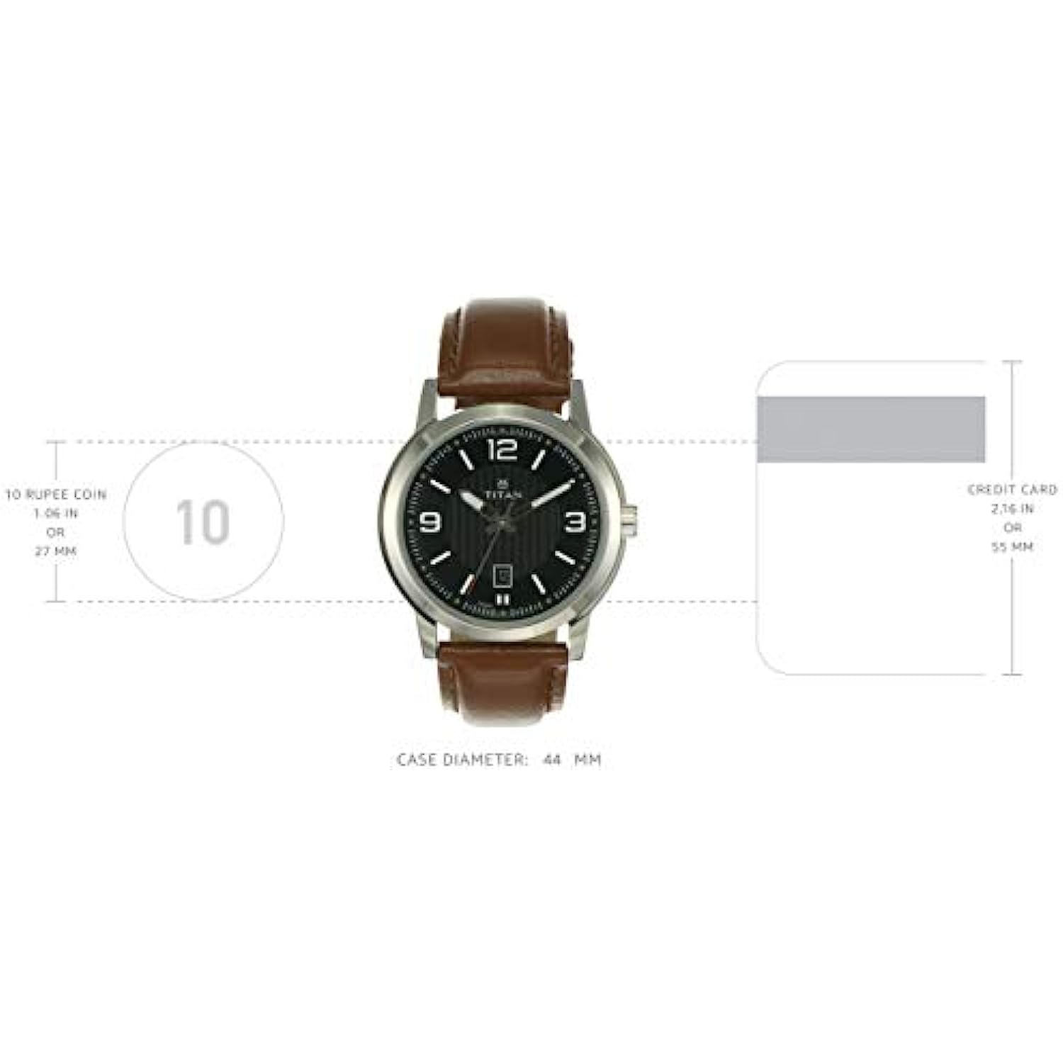 Reloj de Lujo Titan 1730Sl02 para Hombre en Marrón - Real Plaza
