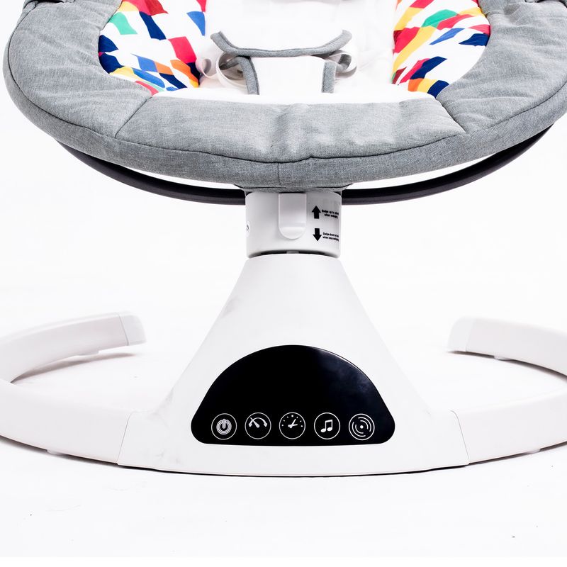 Mecedora de Bebe Automatica Infantil Musical Gris - Real Plaza