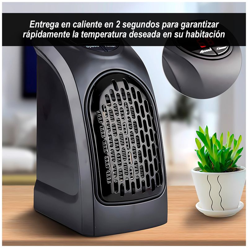 Mini Calentador Calefactor Eléctrico Portátil 400w para el Hogar - Real ...