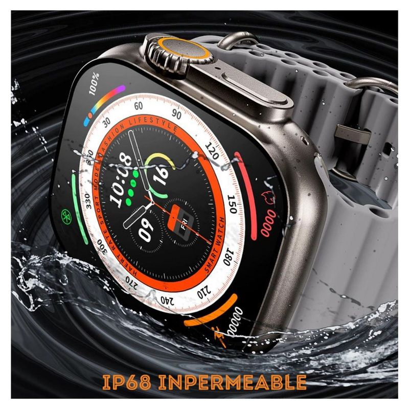 COMBO SMART WATCH I8 ULTRA INFINITY BIG 2.0 2023 - NARANJA - Real Plaza