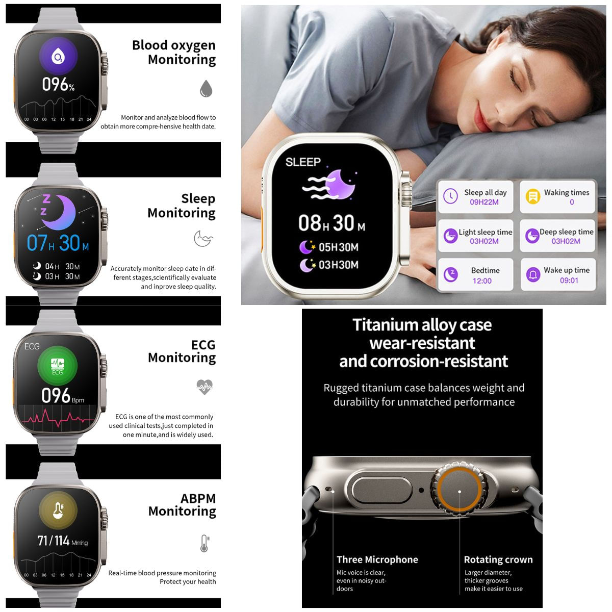 Smartwatch Serie 8 Ultra Gama Alta Plomo Z69 Ultra - Real Plaza