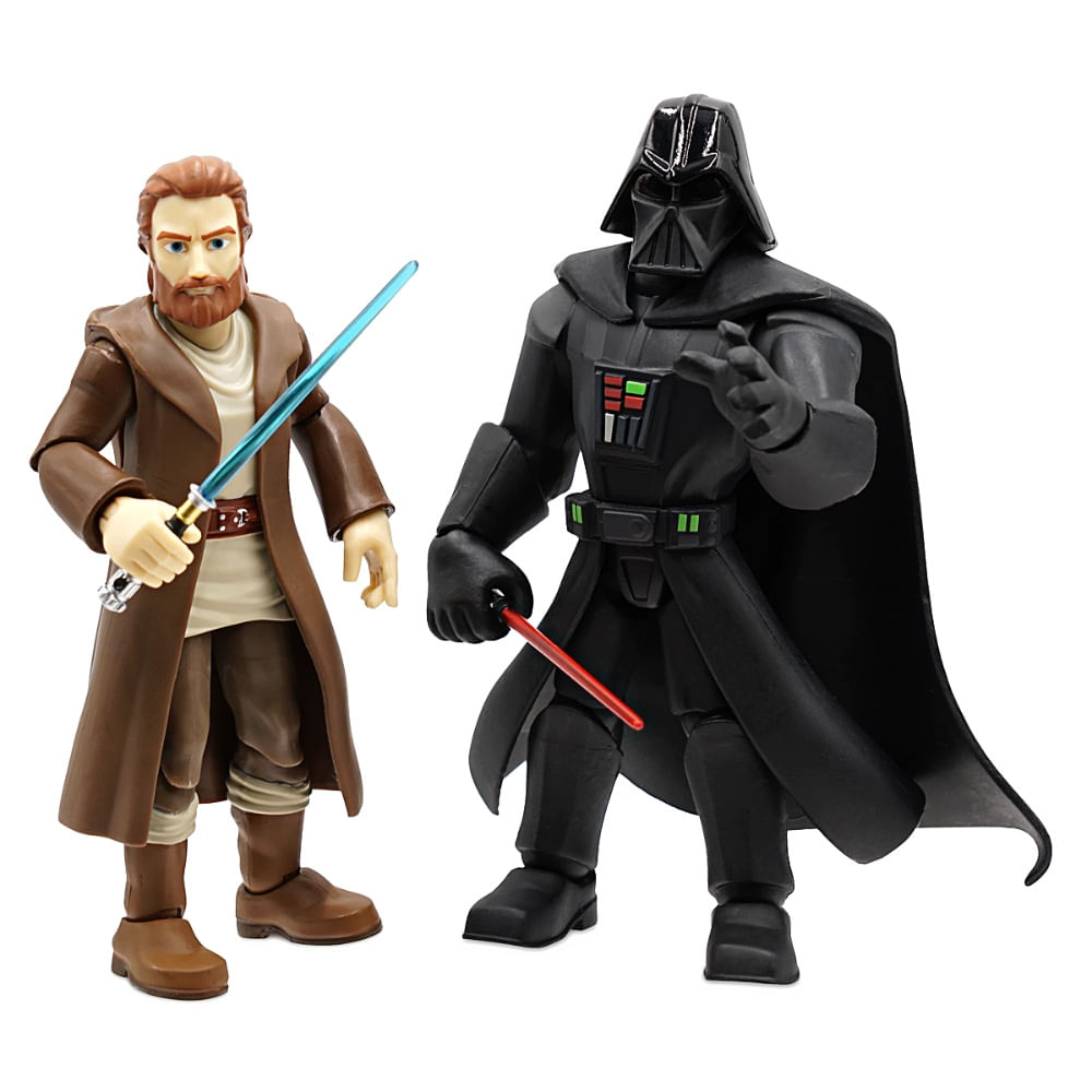 Set de Muñecos ToyBox Disney Star Wars Darth Vader y Obi Wan Kenobi ...