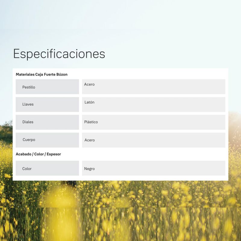 Caja Fuerte Yale Buzón Acero Negro - Real Plaza