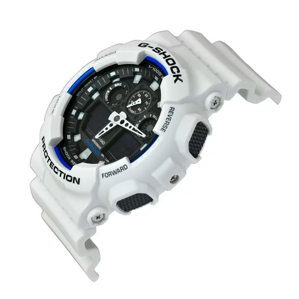Reloj Casio XL Series G-Shock GA-100B-7ACR Blanco - Real Plaza