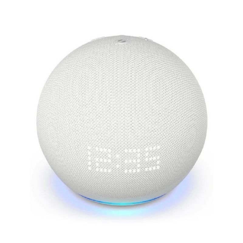 Parlante Inteligente Amazon Alexa con Reloj Echo Dot 5ta Generación ...