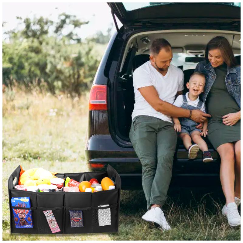 Pack X2 Malla Auto AJ6 Y Organizador Plegable Maletera J86 - Real Plaza