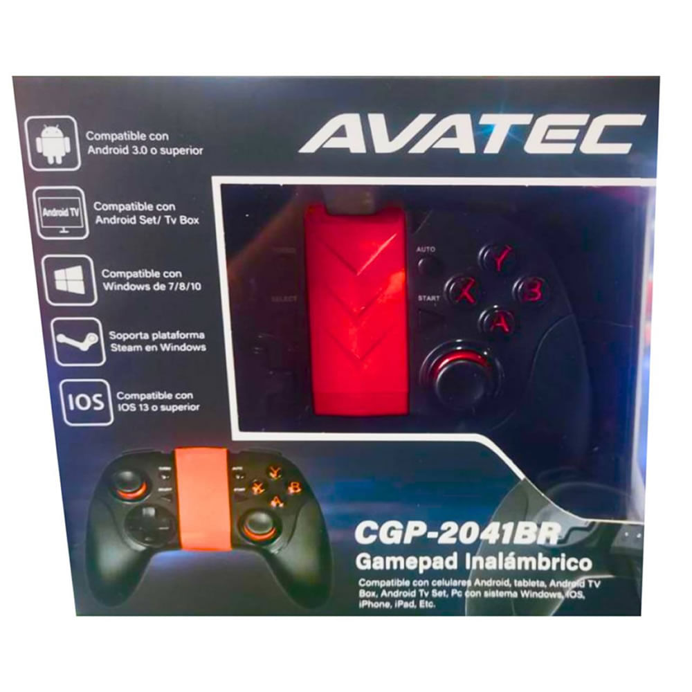 Mando Gamepad Inalámbrico Avatec CGP-2041BR Con Soporte Para Celular - Real Plaza