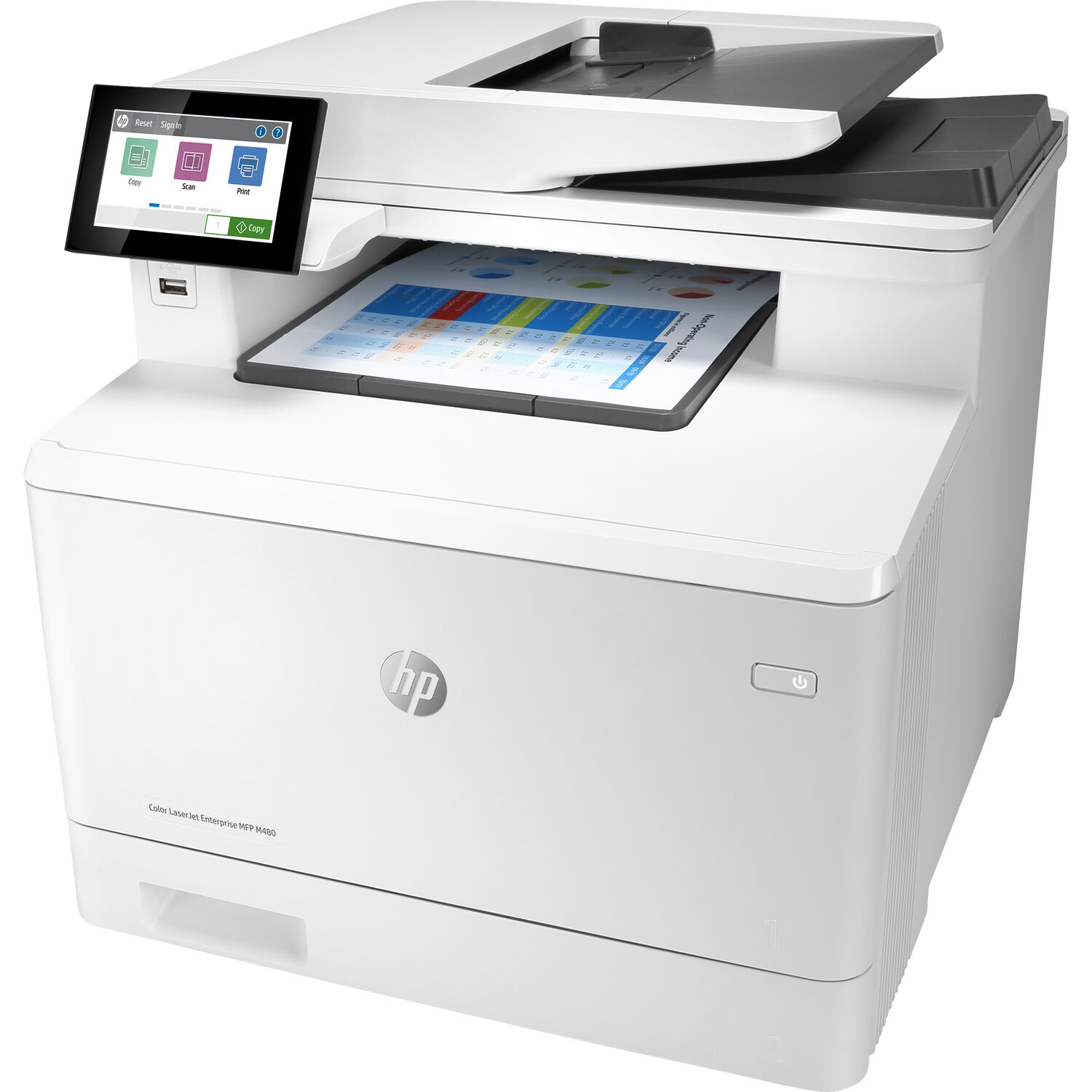 Impresora Láser Color Hp Laserjet Enterprise Mfp M480F - Real Plaza