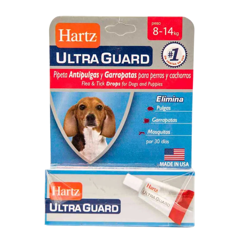 Anti Pulgas Ultraguard Dog De 8 - 13 Kg Caja Hartz 1Pipeta - Real Plaza