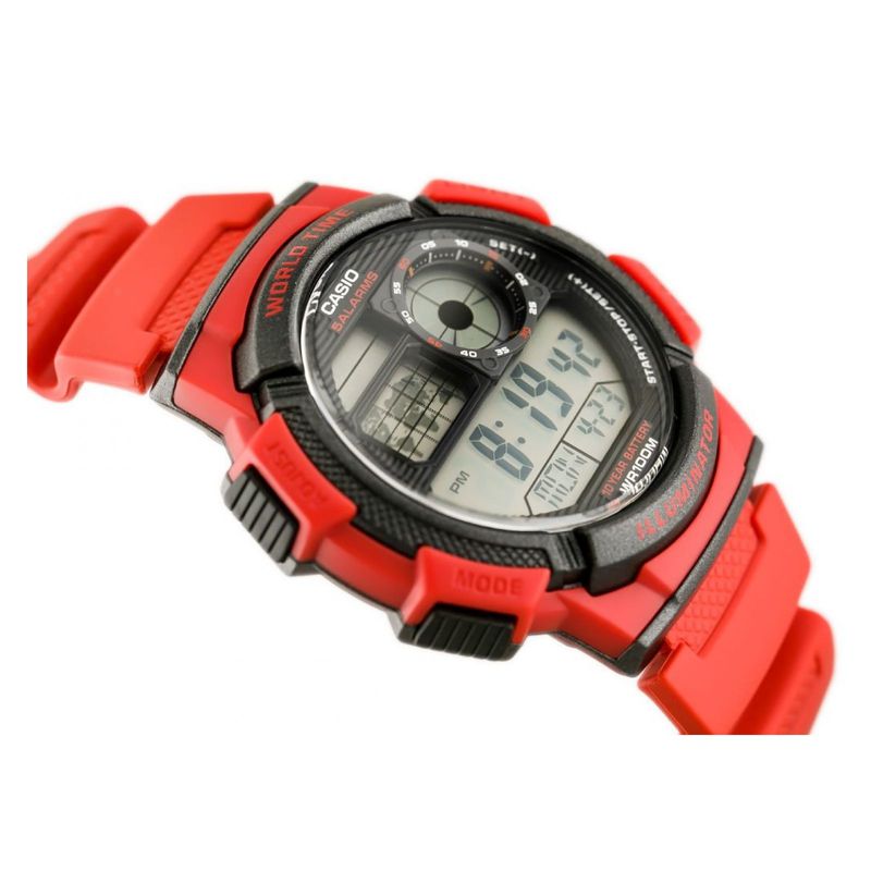 Reloj Casio Ae-1000w-4av Rojo Hombre - Real Plaza