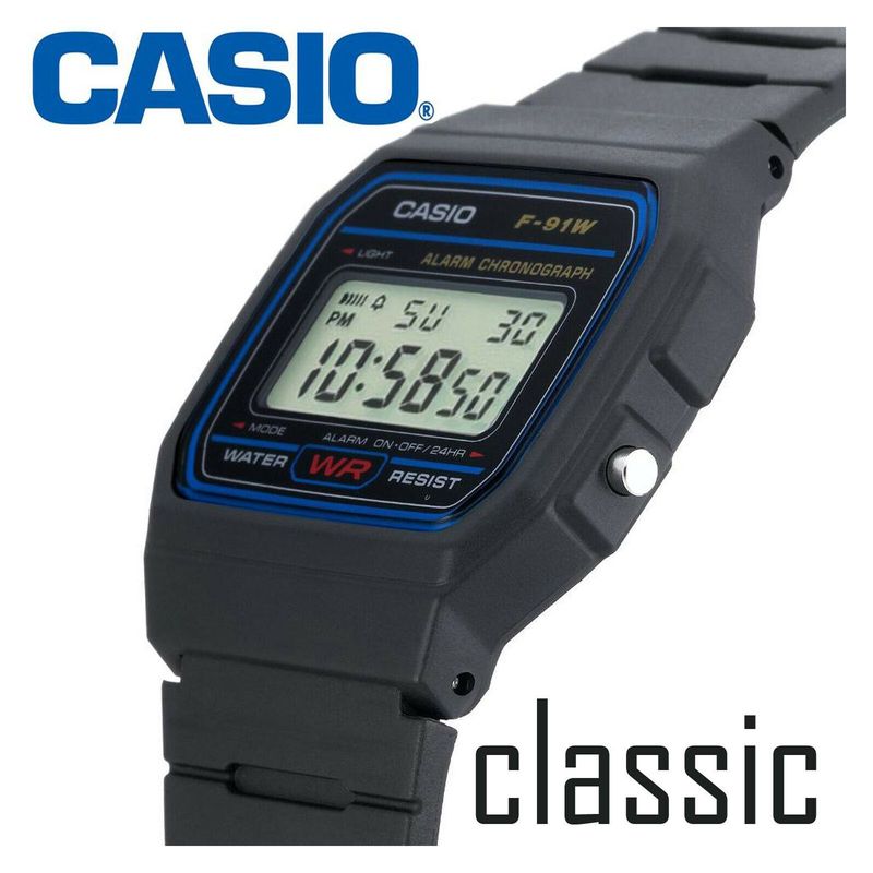 Reloj Casio W_59_1v Negro Hombre - Real Plaza