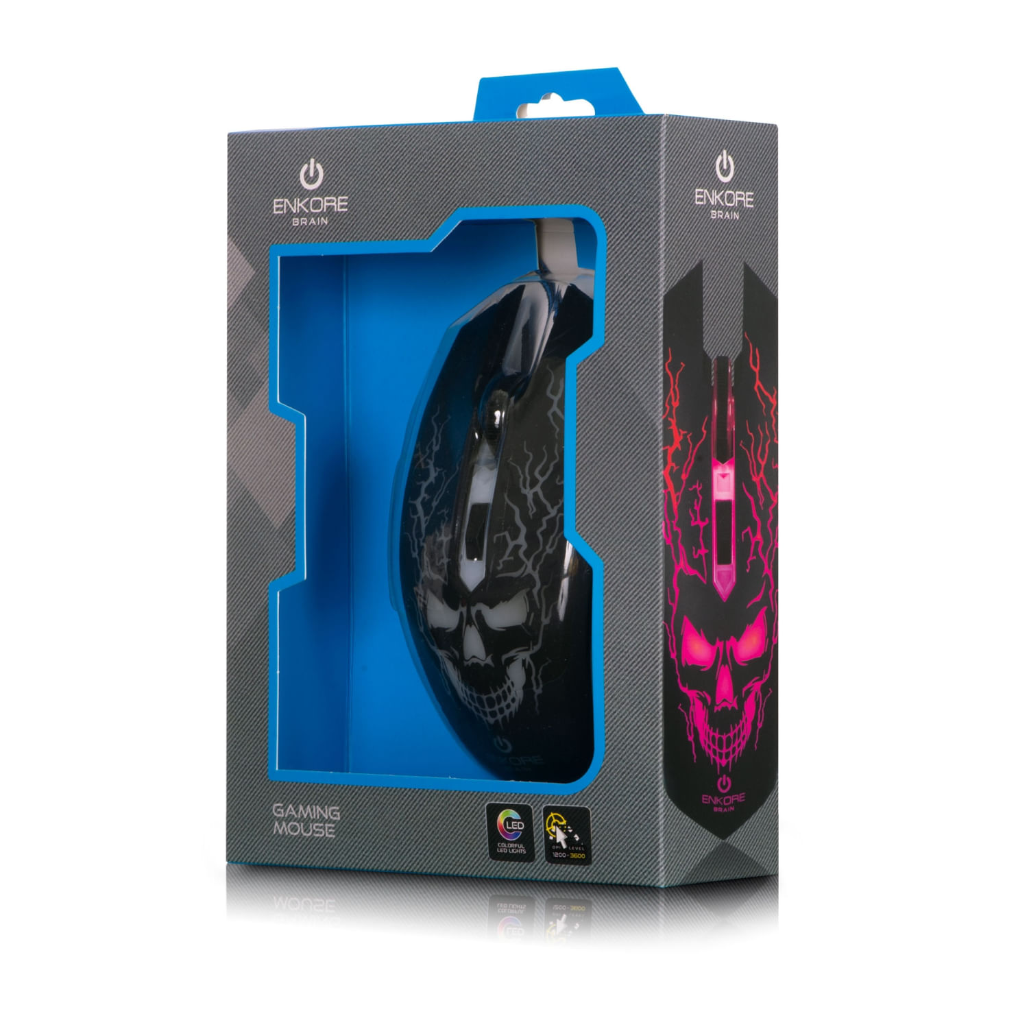 Mouse Gamer 7leds Brain Enkore - Real Plaza